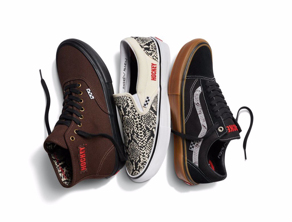 Wall Street. Hockey X Vans Skate Authentic High - Snake Skin