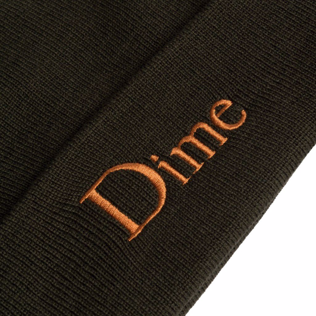 Wall Street. Classic Wool Fold Beanie - Dime - Army Wall Street. Classic Wool Fold Beanie - Dime - Army