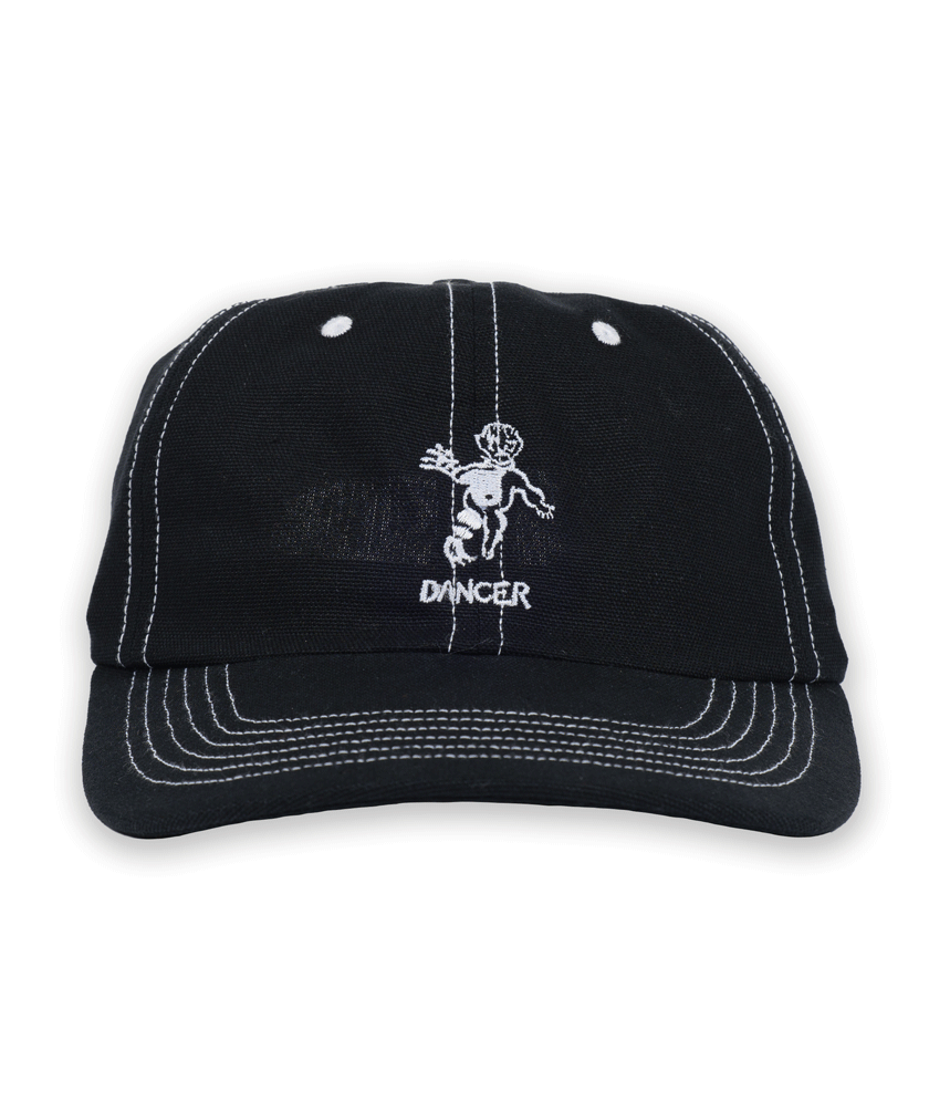 Wall Street. OG Logo Dad Cap - Dancer - Black/White Stitch