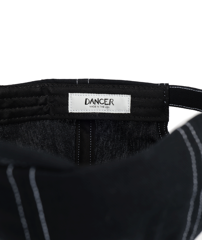 Wall Street. OG Logo Dad Cap - Dancer - Black/White Stitch